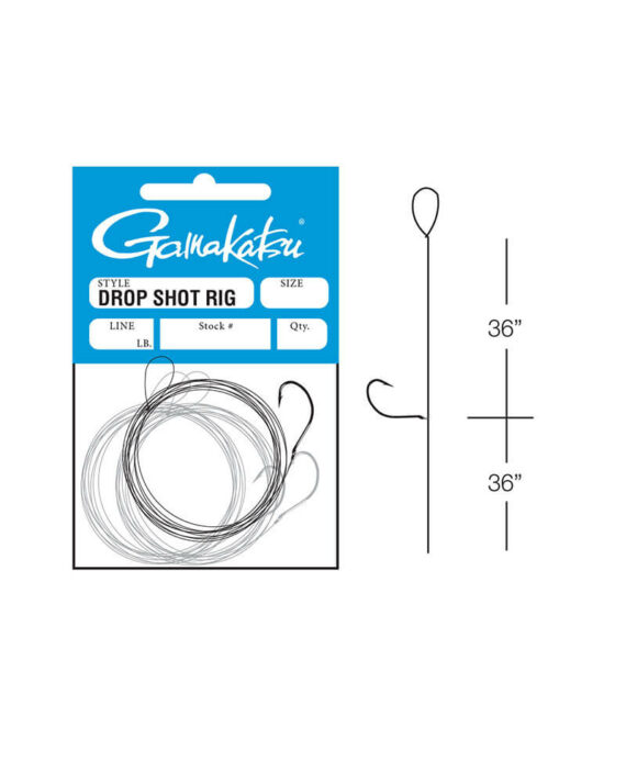 Drop Shot Rig (3 Pack) - Gamakatsu USA Fishing Hooks