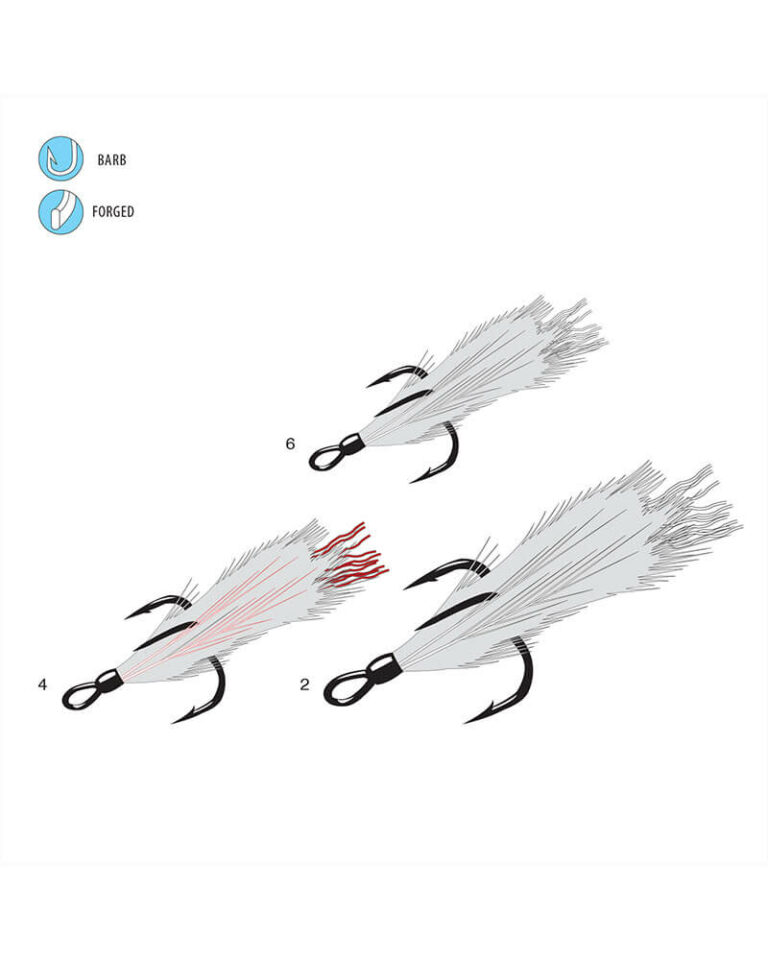 Feathered Treble (2 Pack) - Gamakatsu USA Fishing Hooks
