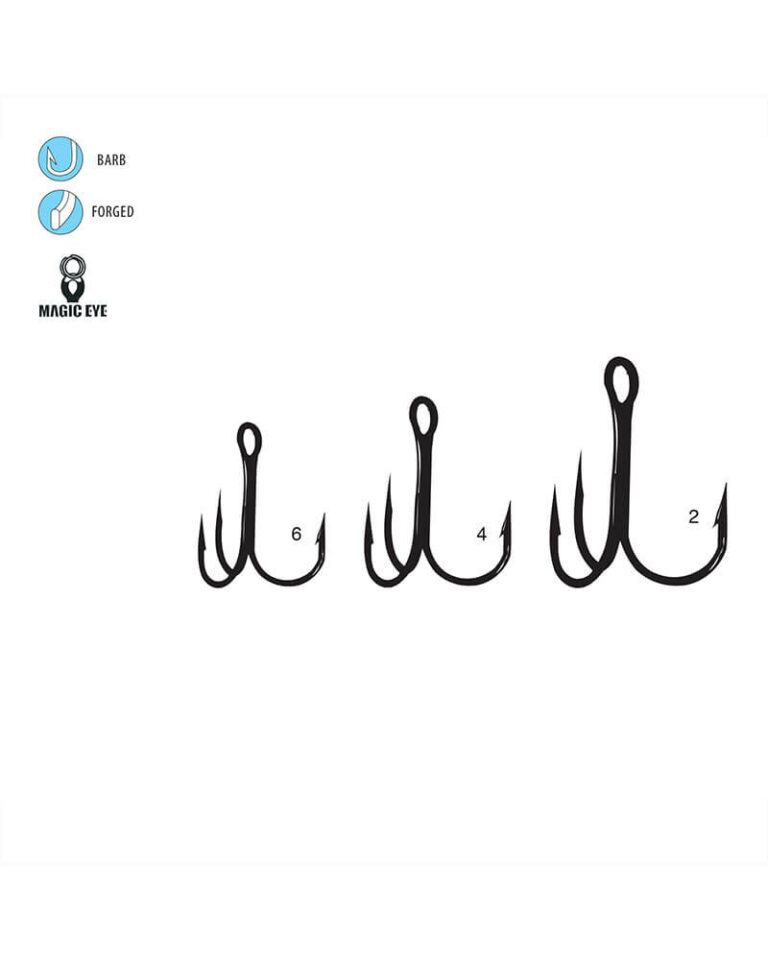Treble (Magic Eye) Round Bend - Gamakatsu USA Fishing Hooks