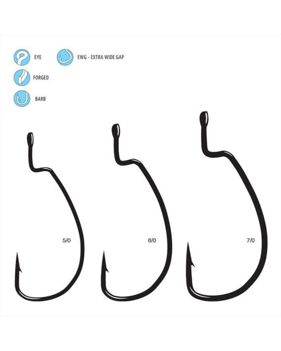 Extra Wide Gap (EWG) Monster - Gamakatsu USA Fishing Hooks