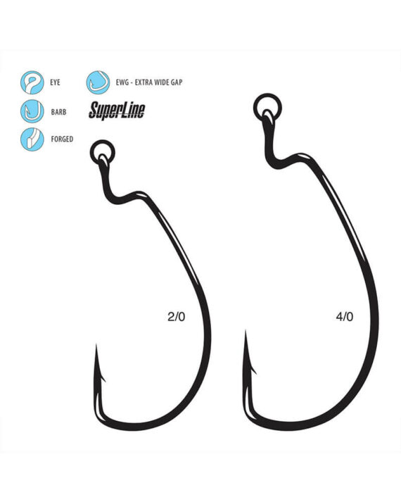 Worm Superline Extra Wide Gap (EWG), with Ring (4 Pack) - Gamakatsu USA ...