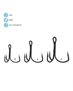 Treble Extra Wide Gap (EWG) - Gamakatsu USA Fishing Hooks